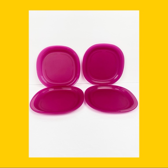 Tupperware | Other | 4 Tupperware Impressions Dessert Plate | Poshmark